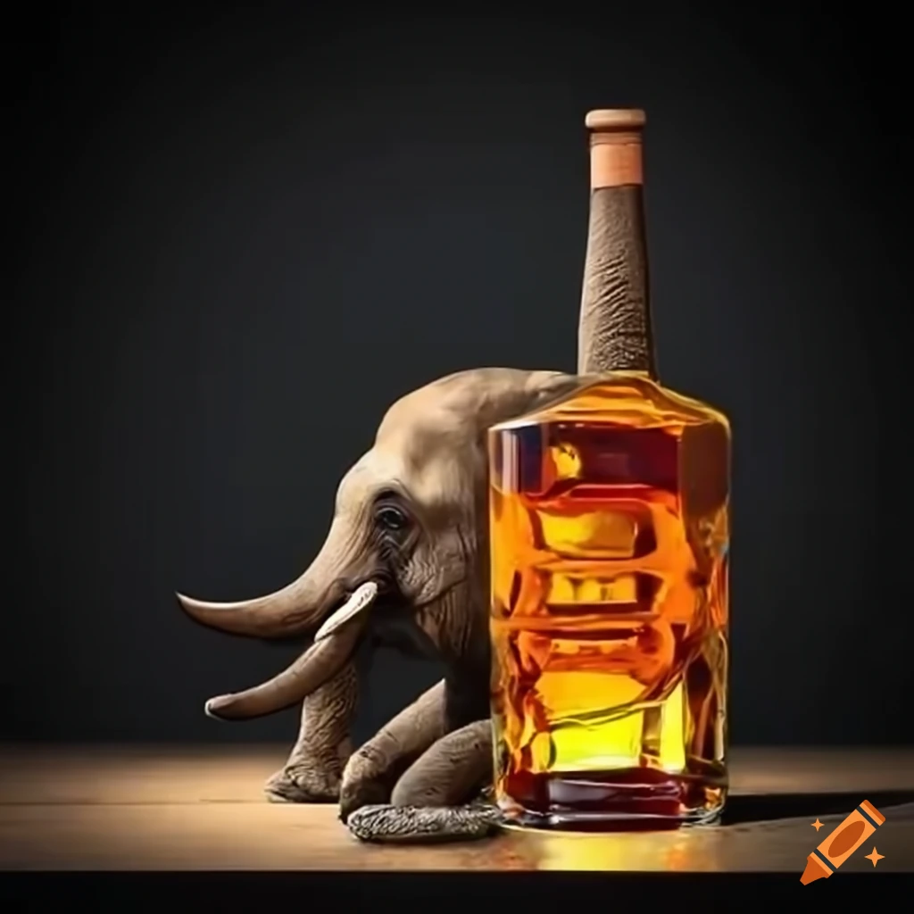 Fanta bottle with elephant design on Craiyon