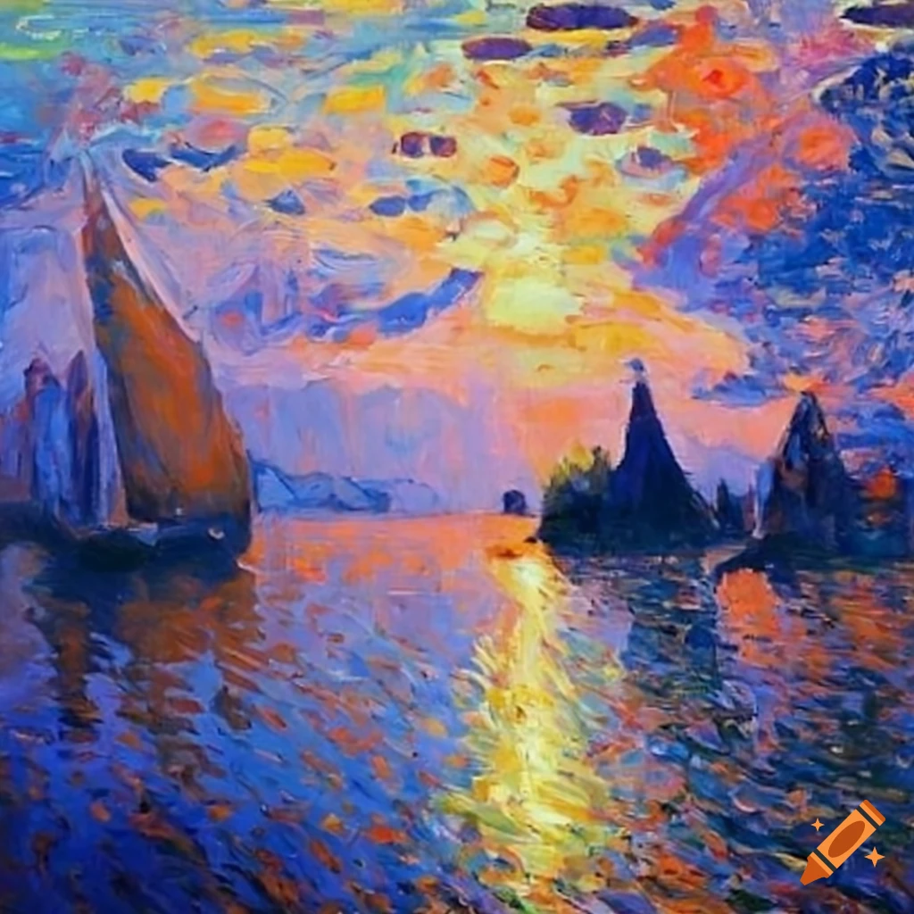 Artistic representation of impressionism and subjectivism on Craiyon