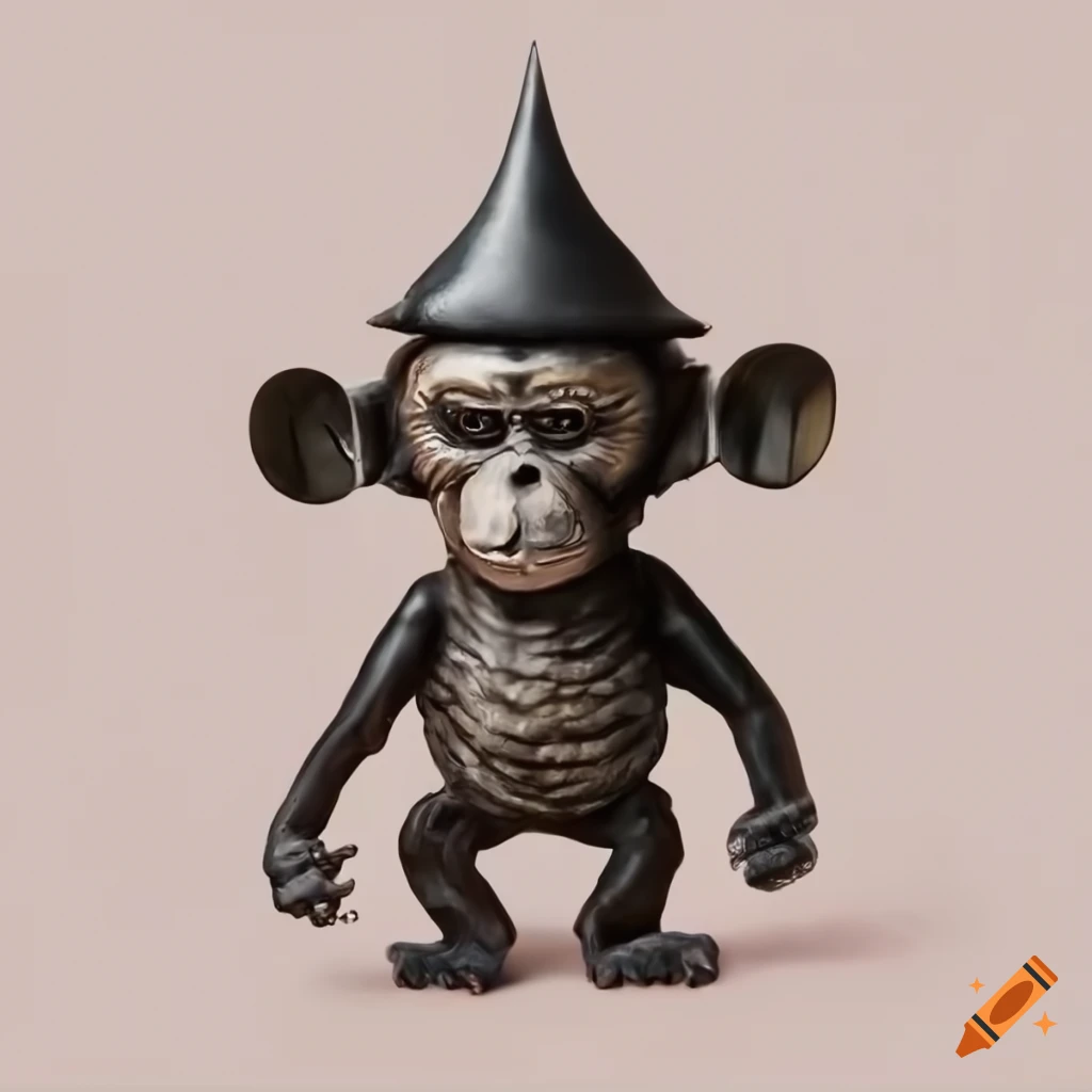 Punk monkey with metal grills on Craiyon