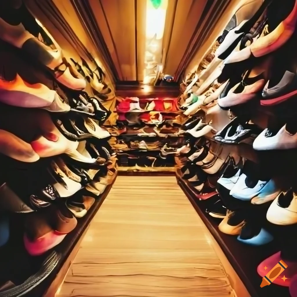 Magical shoe store on Craiyon