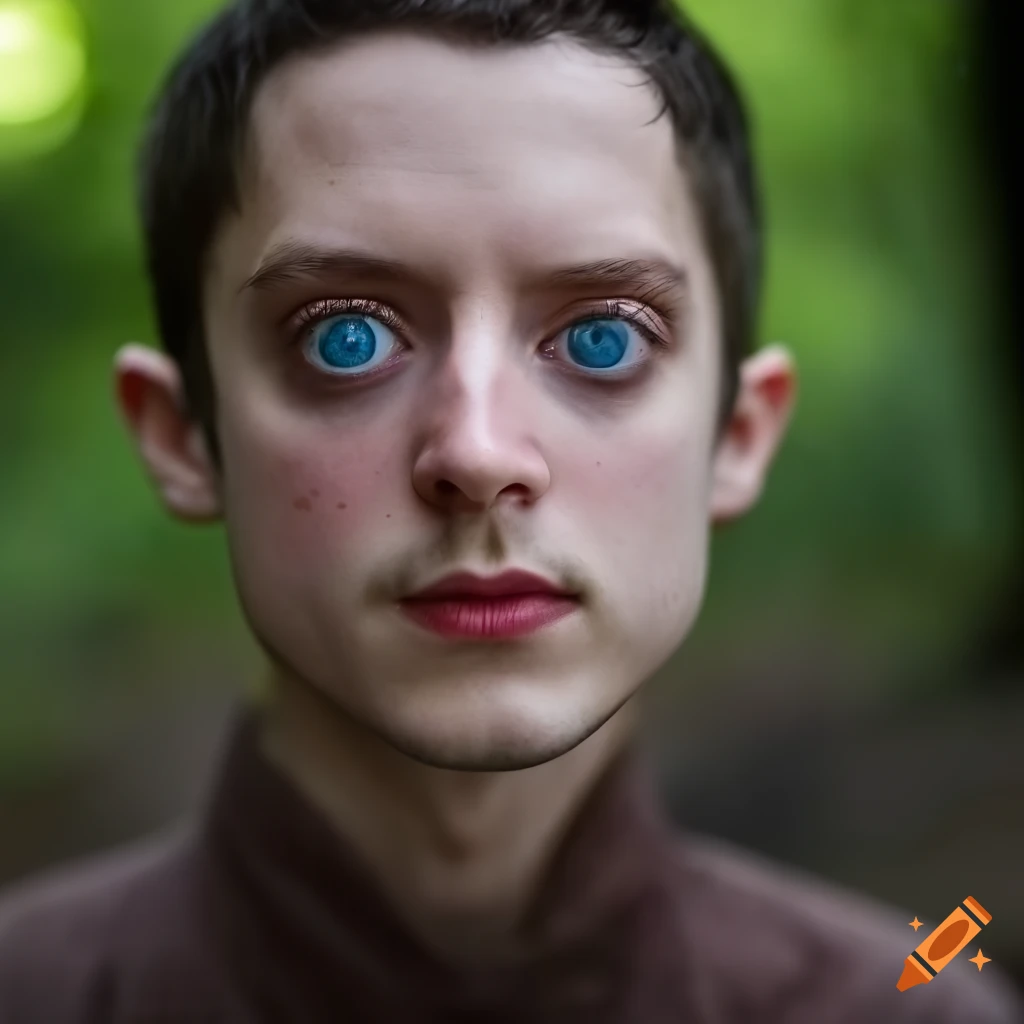 Portrait of a young man with blurred nature background on Craiyon