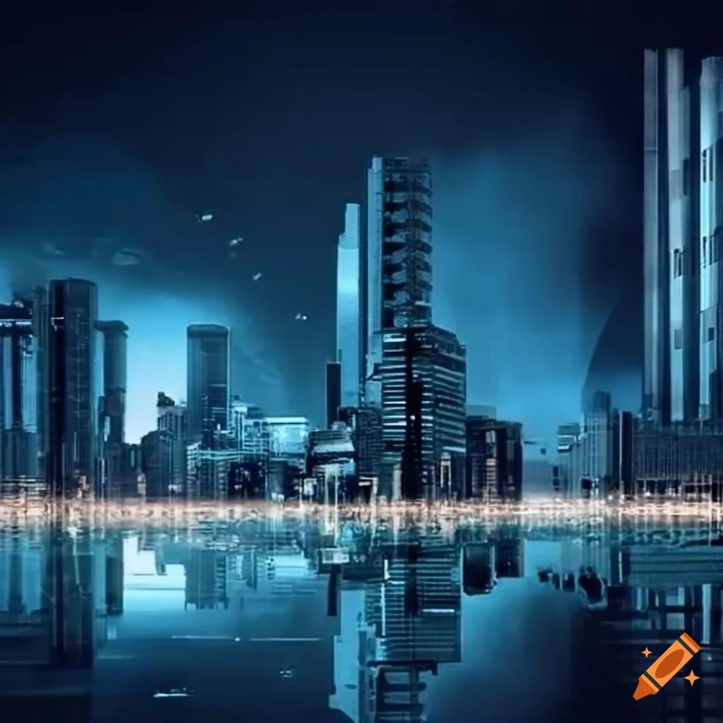 Digital twin of an urban area on Craiyon