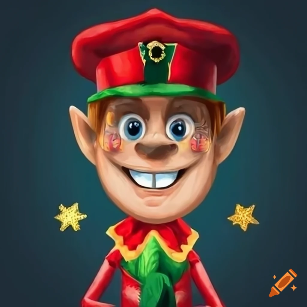 Elf with cat-like features on Craiyon