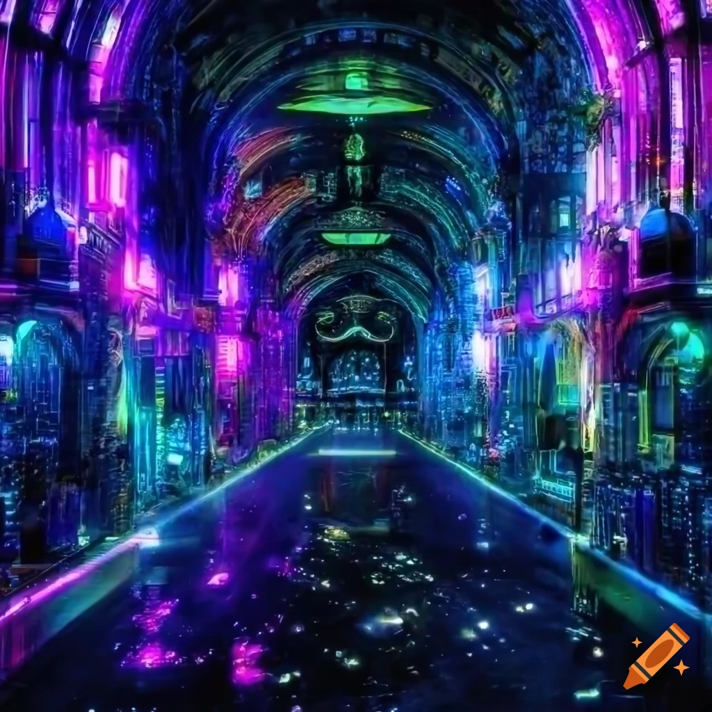 An in front of led display on Craiyon