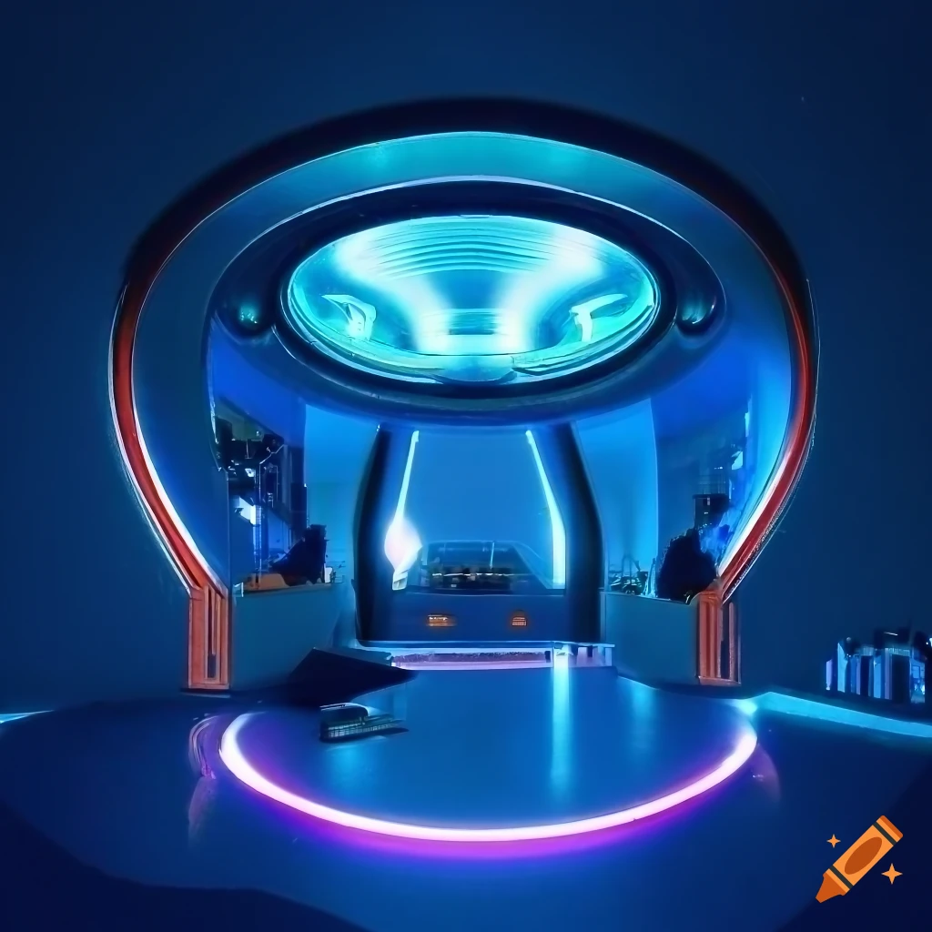 Futuristic space tent on Craiyon