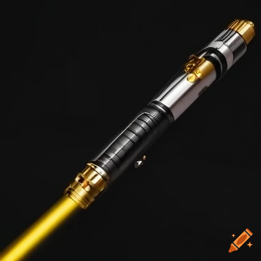 Gold-accented elegant lightsaber