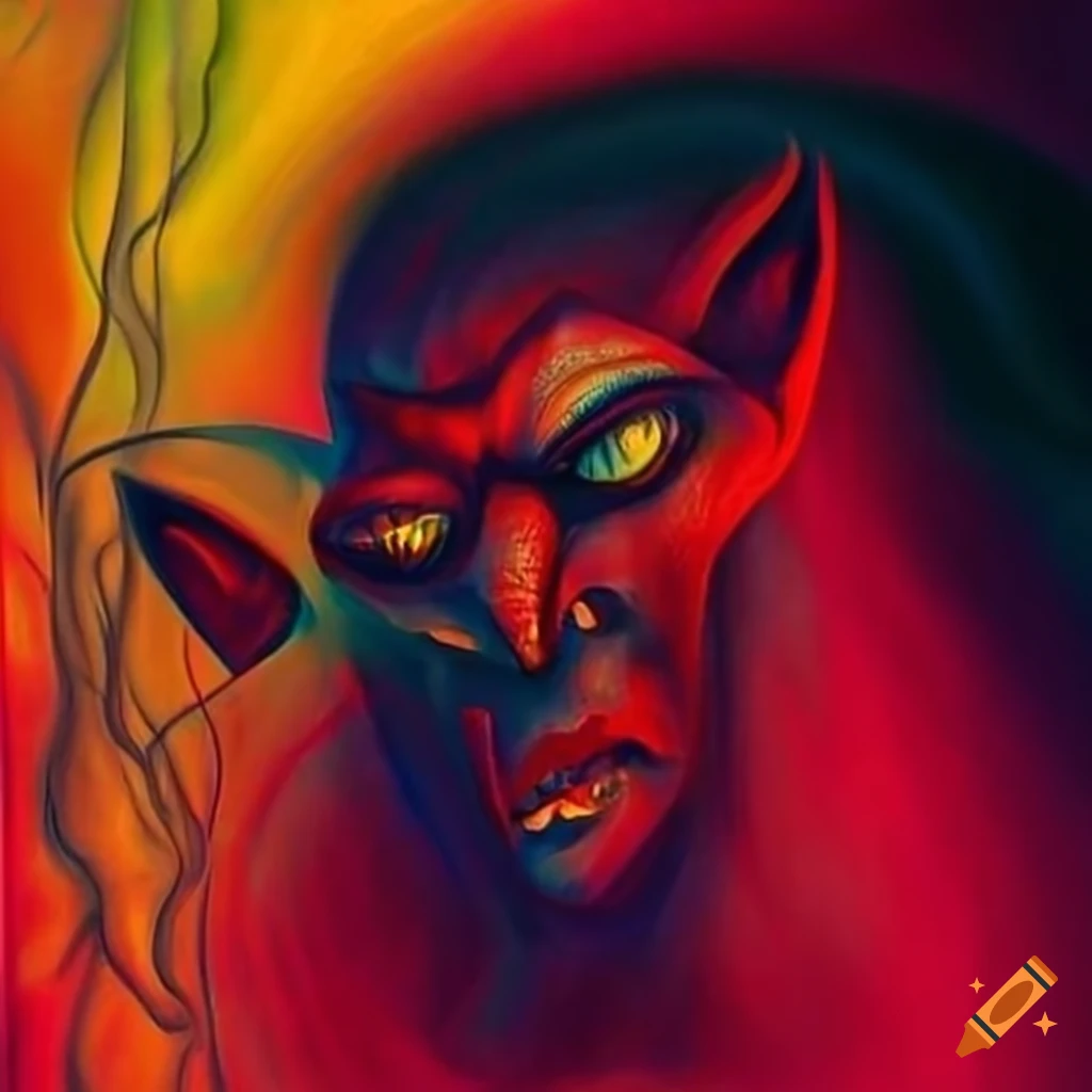 Abstract representation of the devil