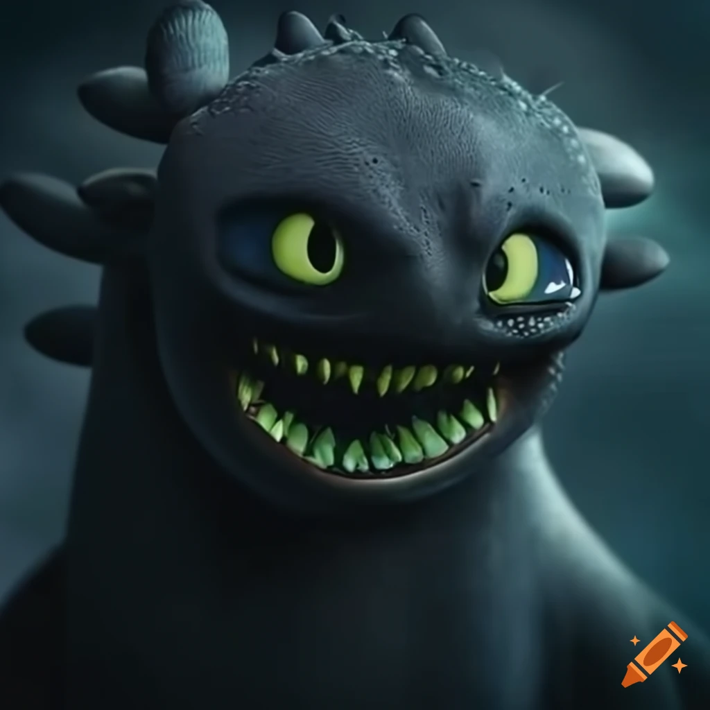 Toothless dragon taking a selfie on Craiyon