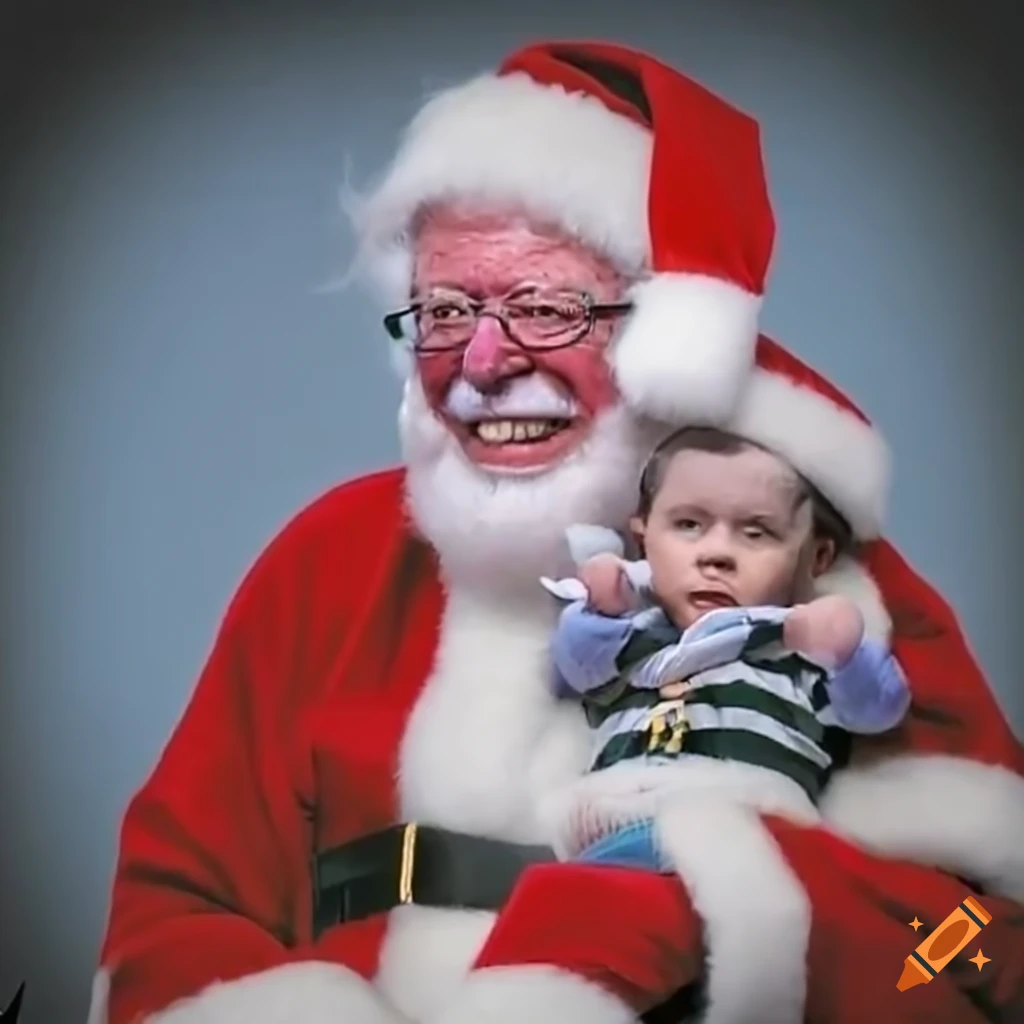 Bernie sanders dressed as santa claus
