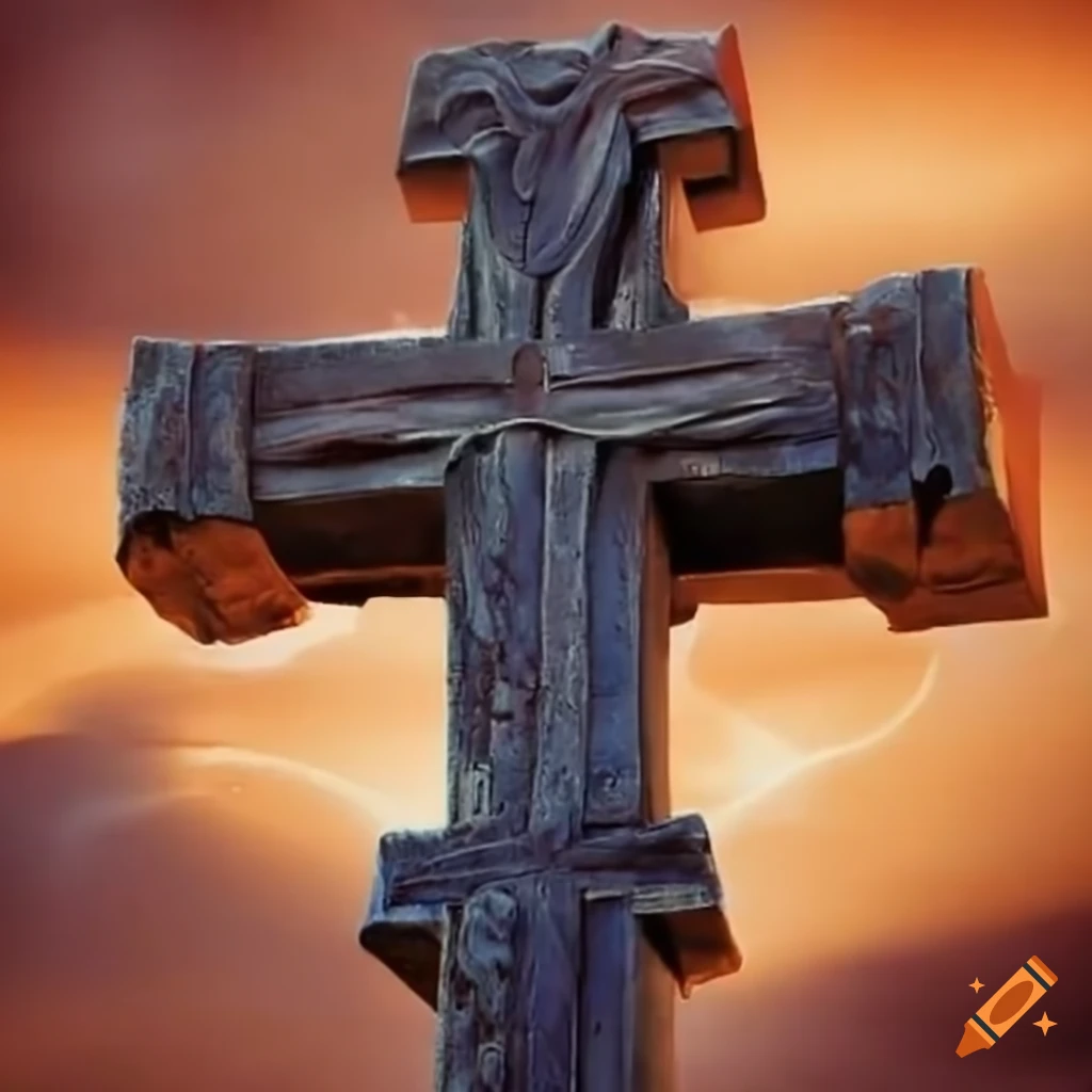 A cross symbol on Craiyon