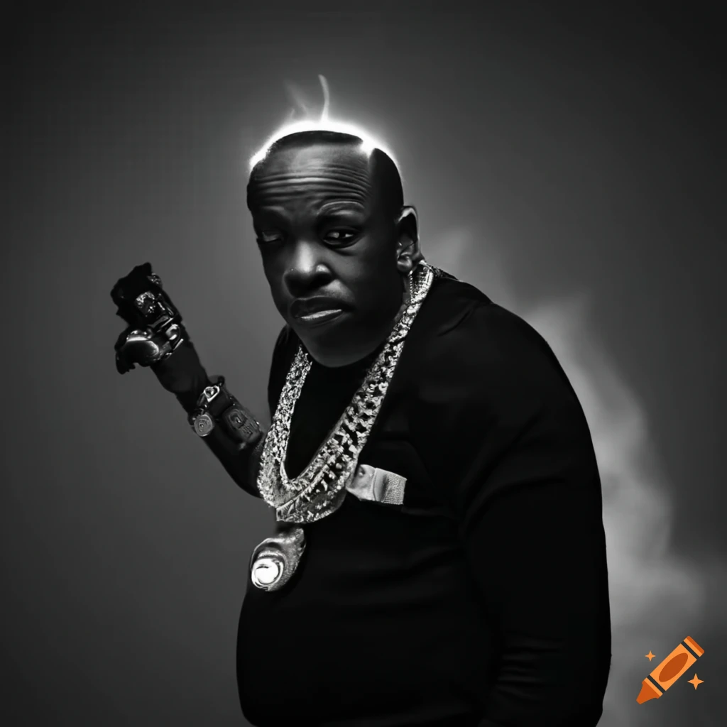 Yo gotti as a fiery cyborg