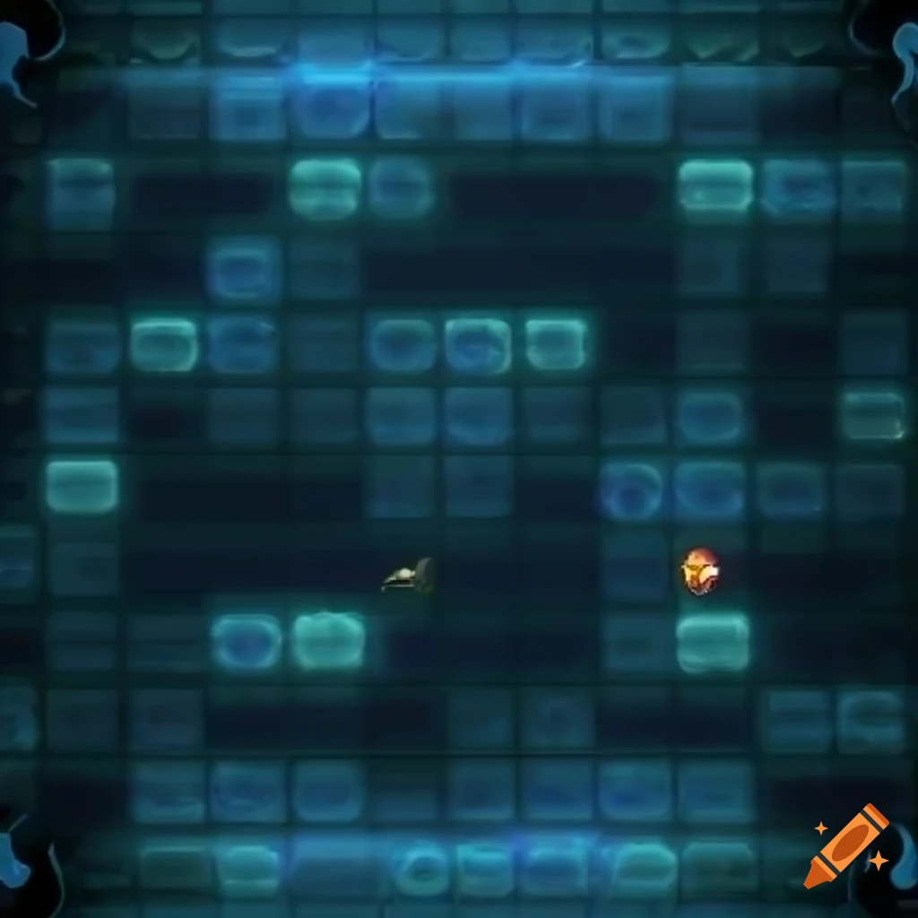 High contrast 2d jungle tiles from metroid zero mission game on Craiyon