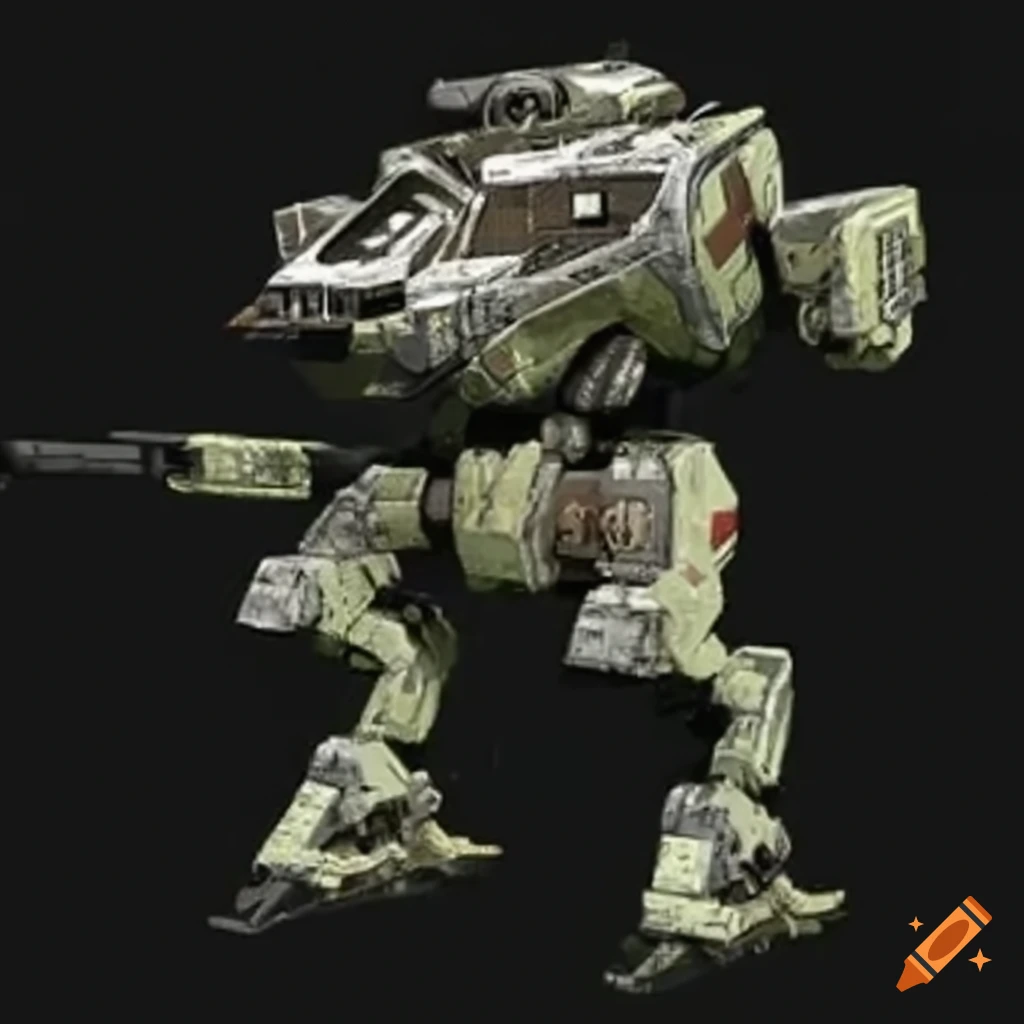 Battletech centurion mech robot on Craiyon