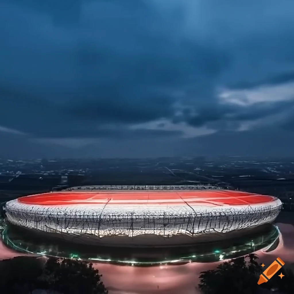 Campo do cevadeiro stadium with capacity for 35,000 people on Craiyon