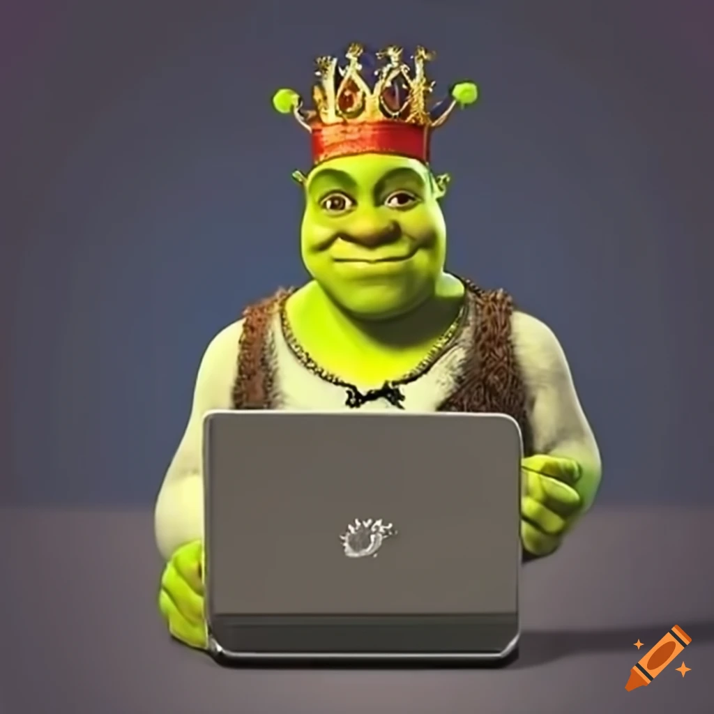 Shrek playing basketball in a sports event on Craiyon