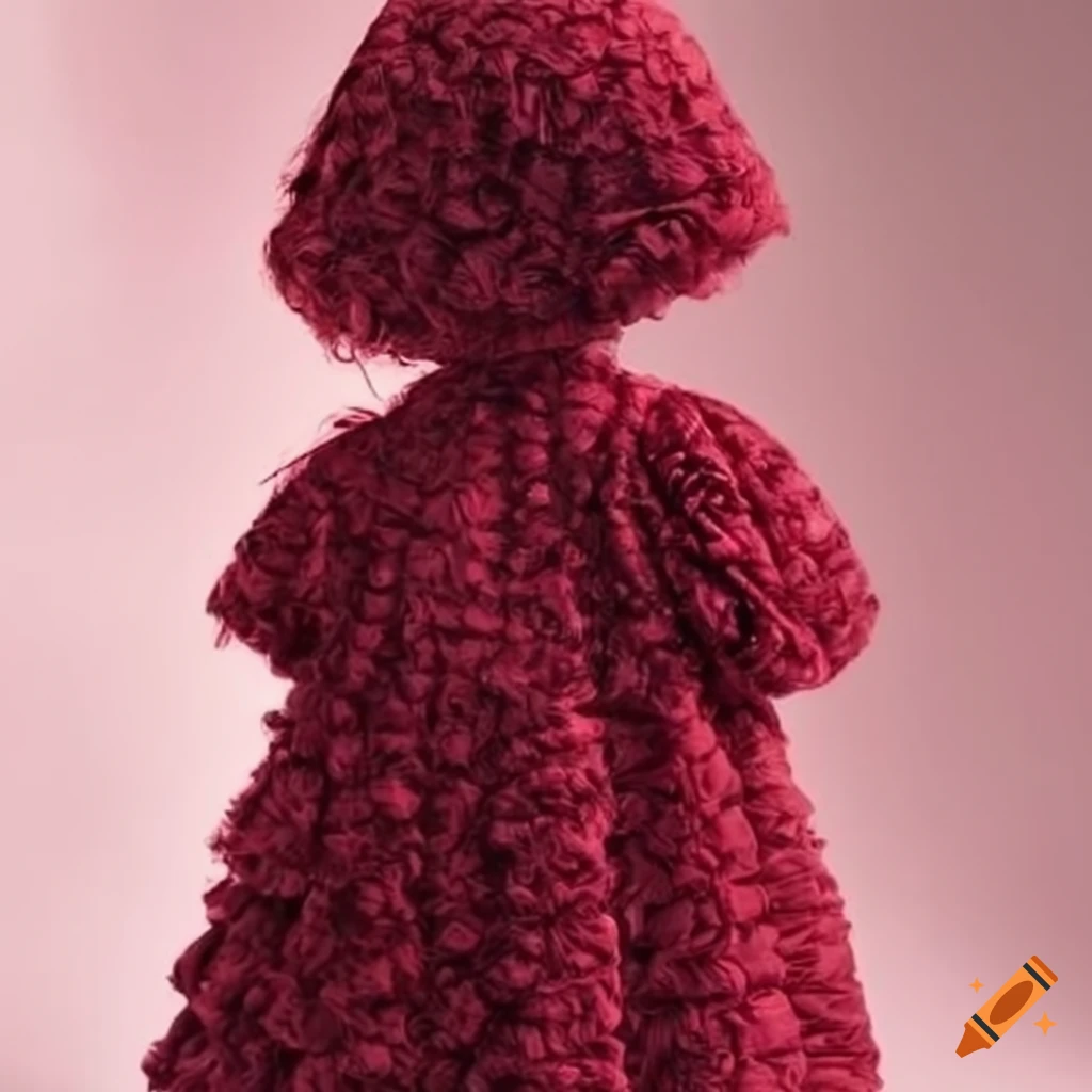 Puffy outfit in cocoon style