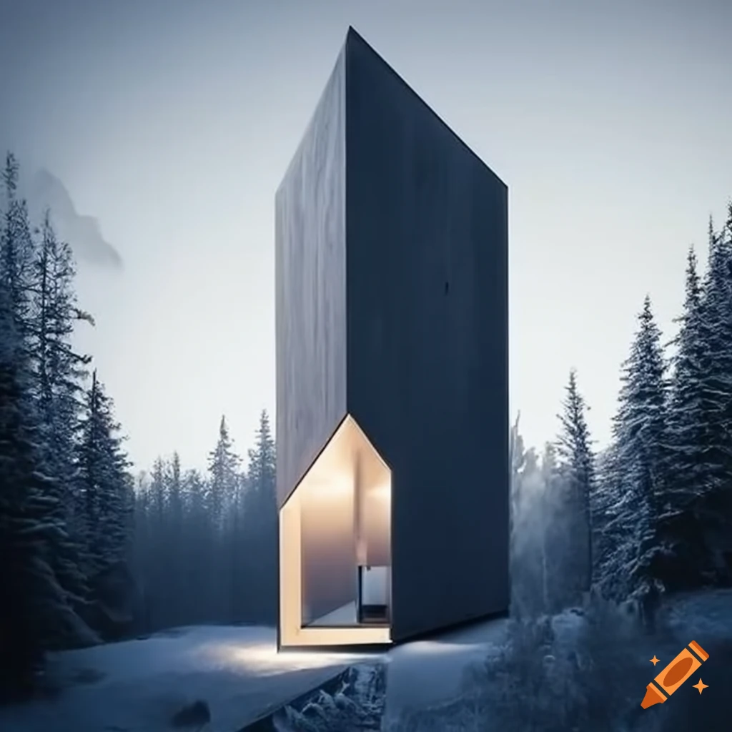 Sophisticated nordic minimalism tower cabin