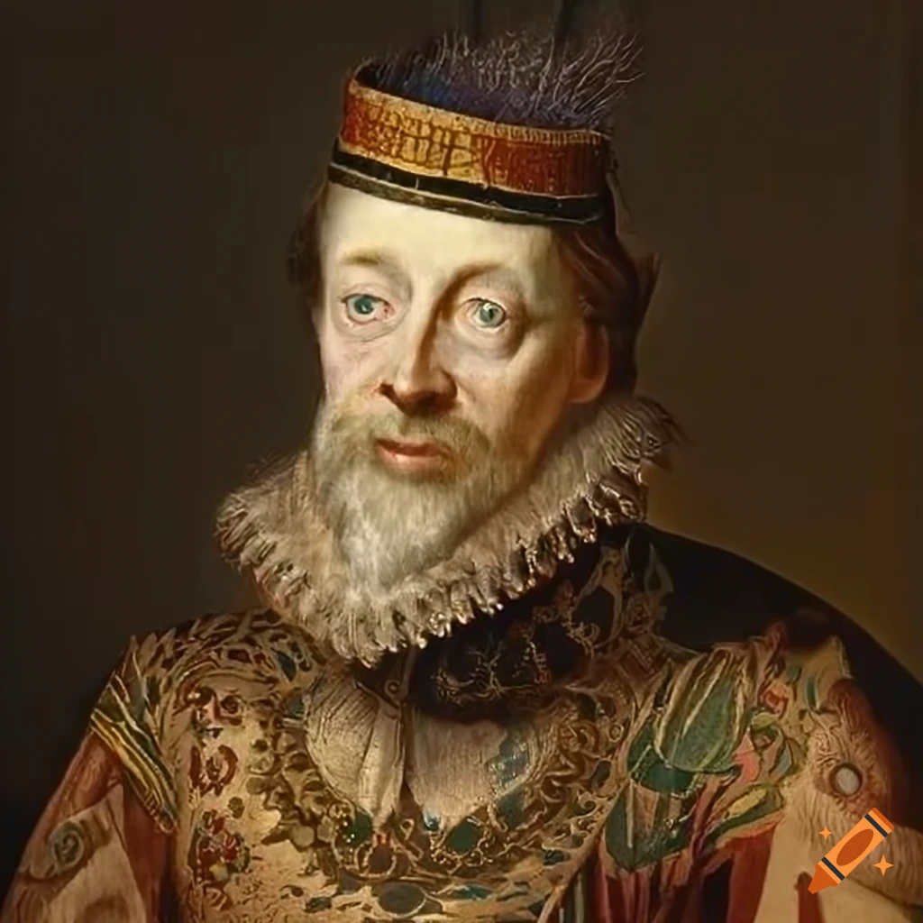 Image of Sir Reginald, a nobleman in rich velvet garments on Craiyon