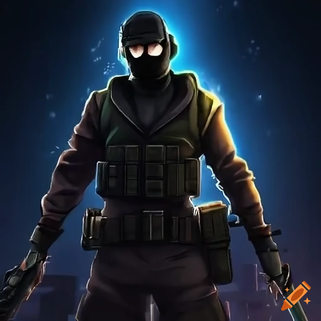 Iconic counter-strike franchise logo on Craiyon