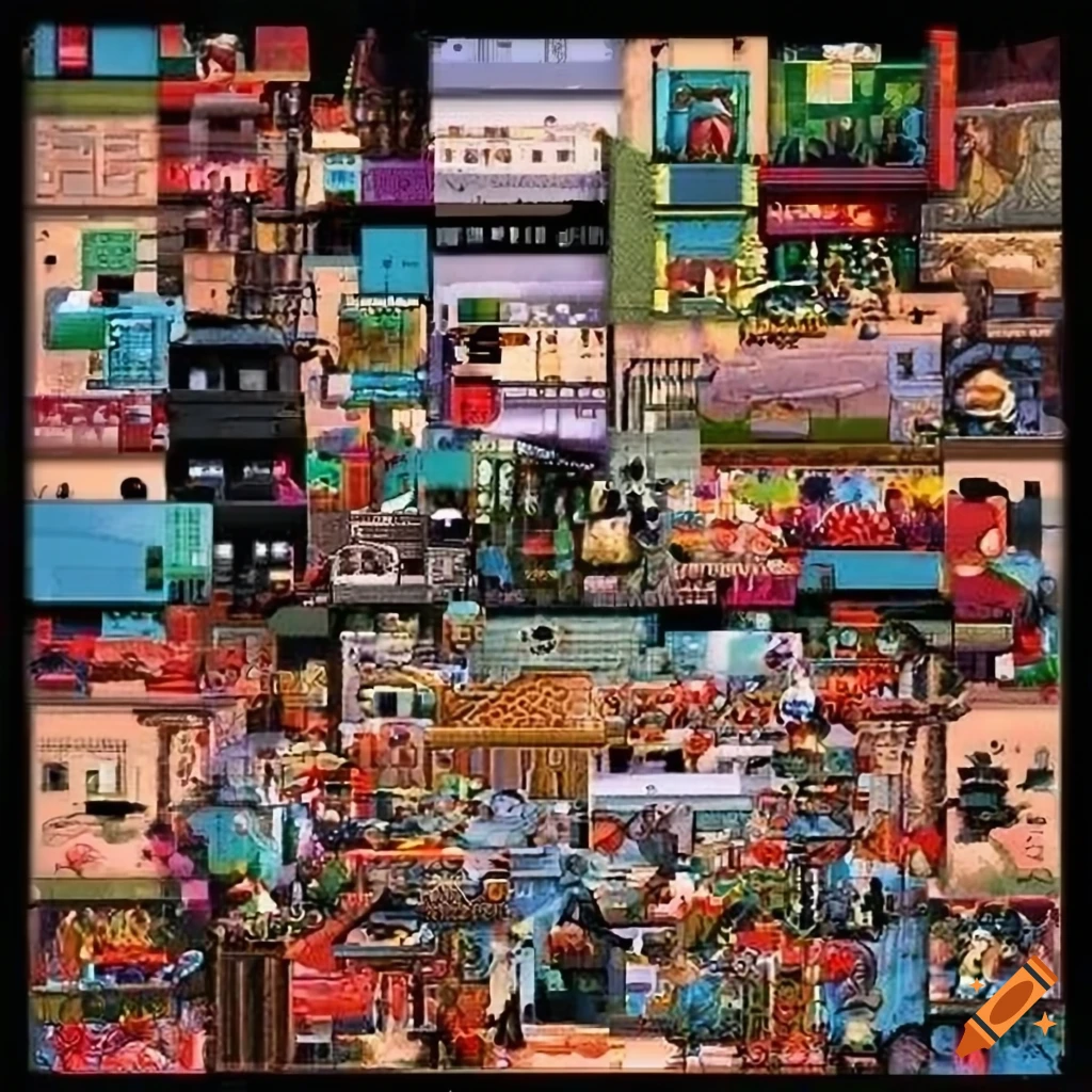 Collage of nes game covers on Craiyon