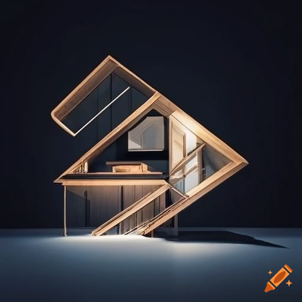 Minimalist cabin architecture design on Craiyon