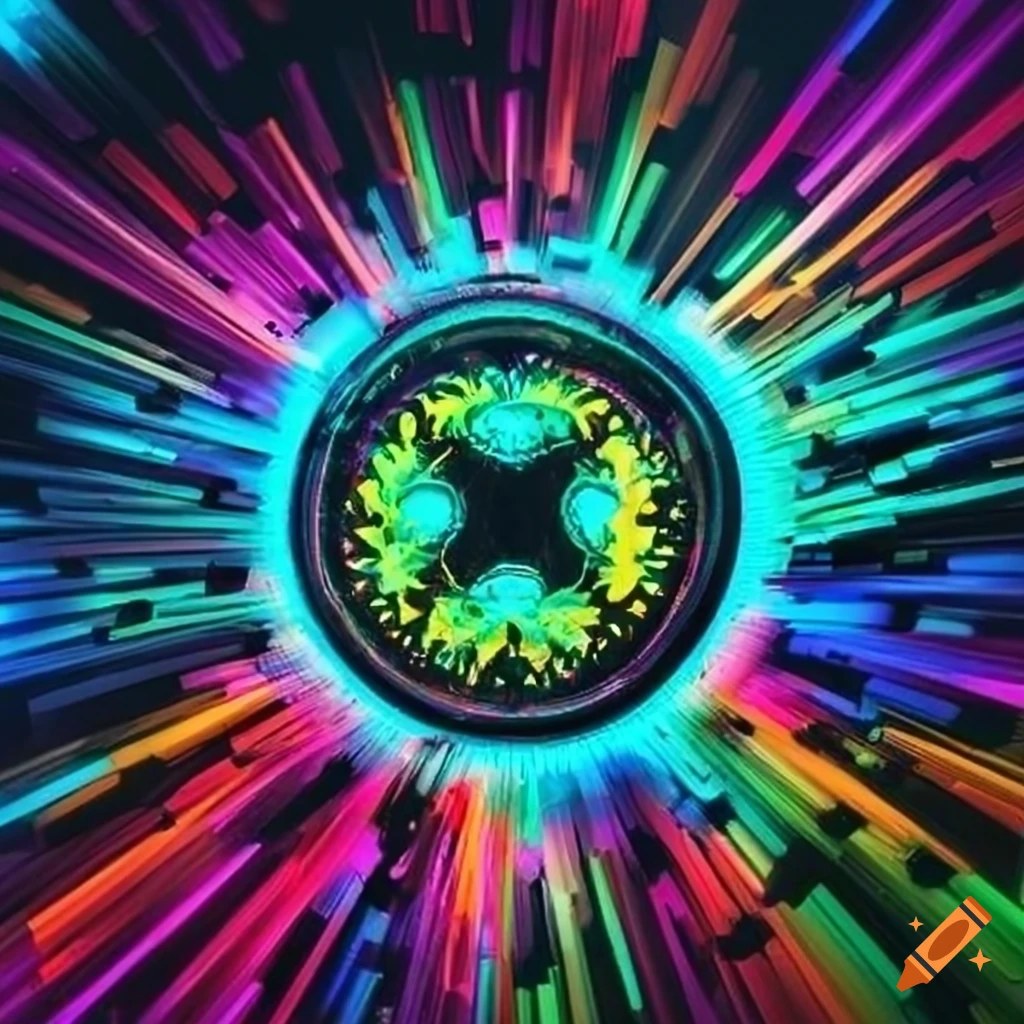 Neon-colored certificate of achievement for surviving edc on Craiyon