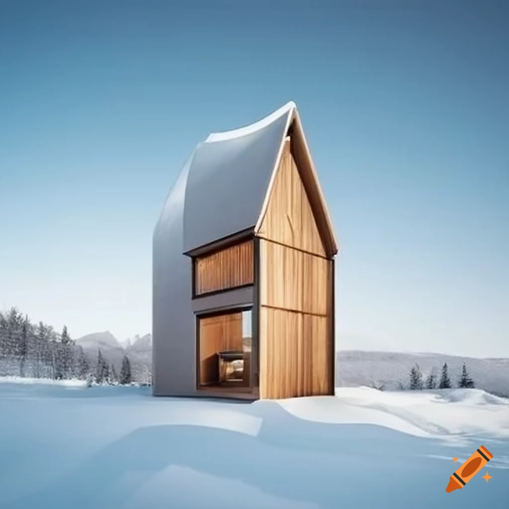 Sophisticated nordic minimalism tower cabin on Craiyon