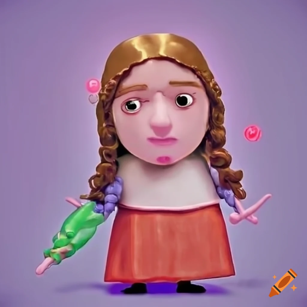 Humorous depiction of peppa pig as jesus on Craiyon