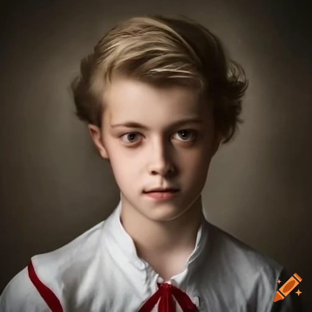 Portrait of a realistic teen mozart on Craiyon