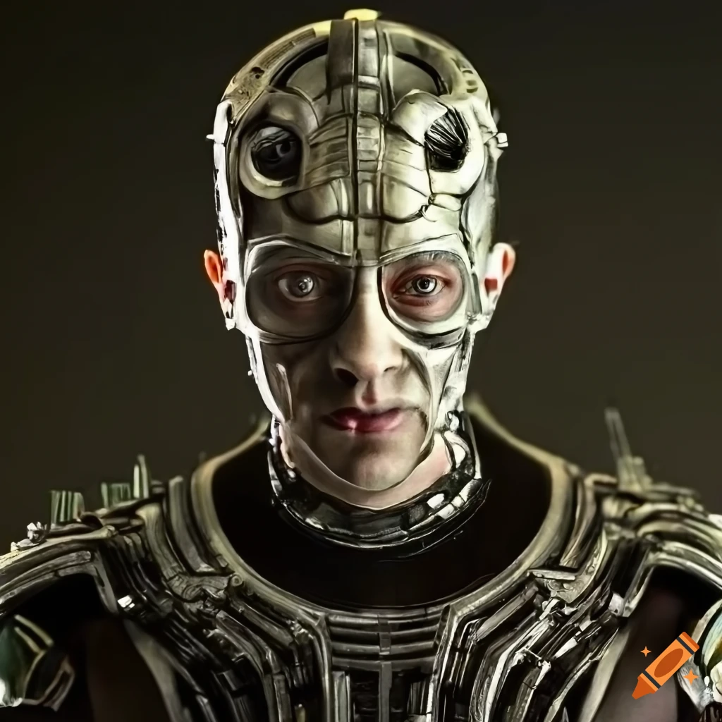 Ron perlman as a borg from star trek on Craiyon