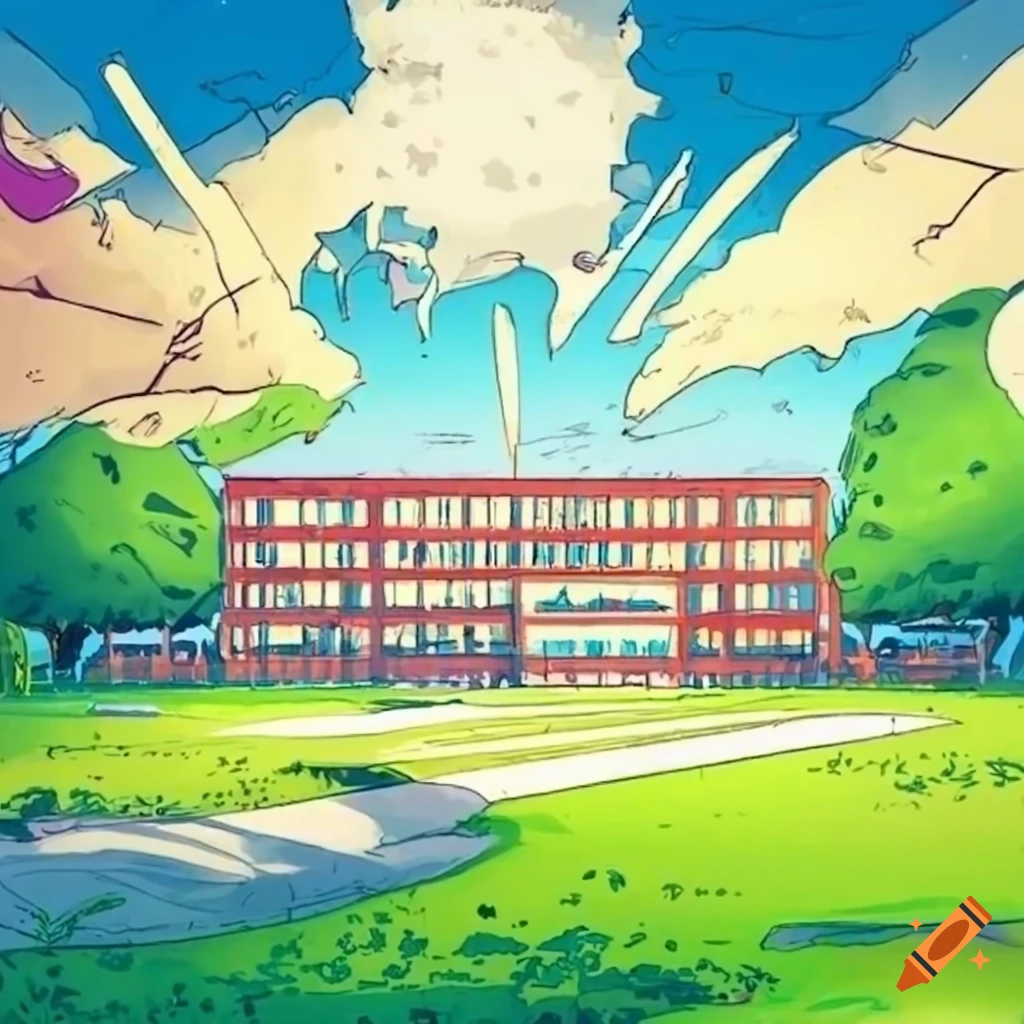 One-point and regular perspective of a building on Craiyon