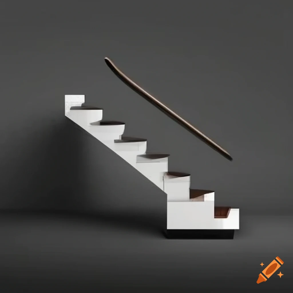 Interior stairs connecting multiple floors on Craiyon