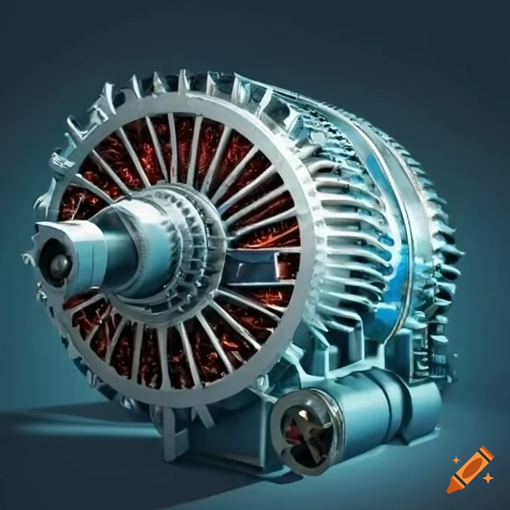 Machine with huge gears and motors on Craiyon