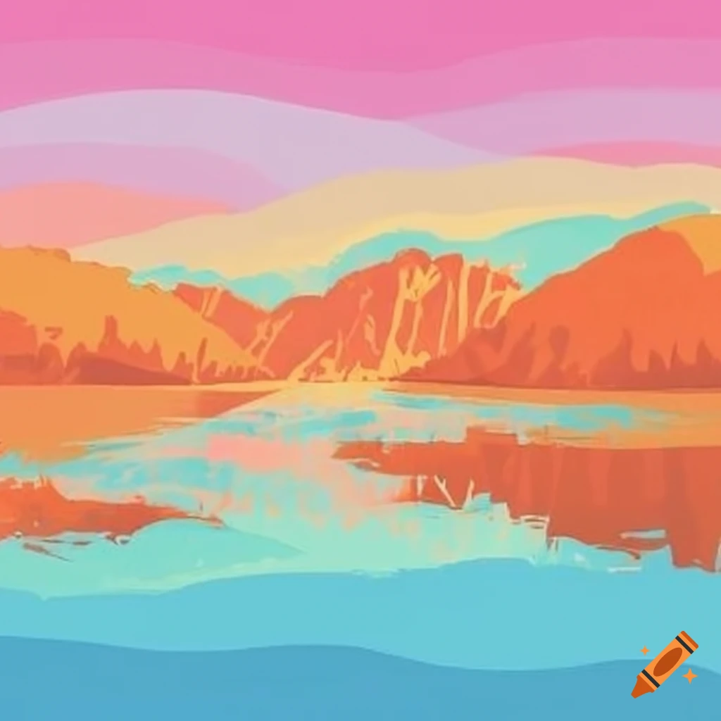 Landscape teeming with fresh vegetation