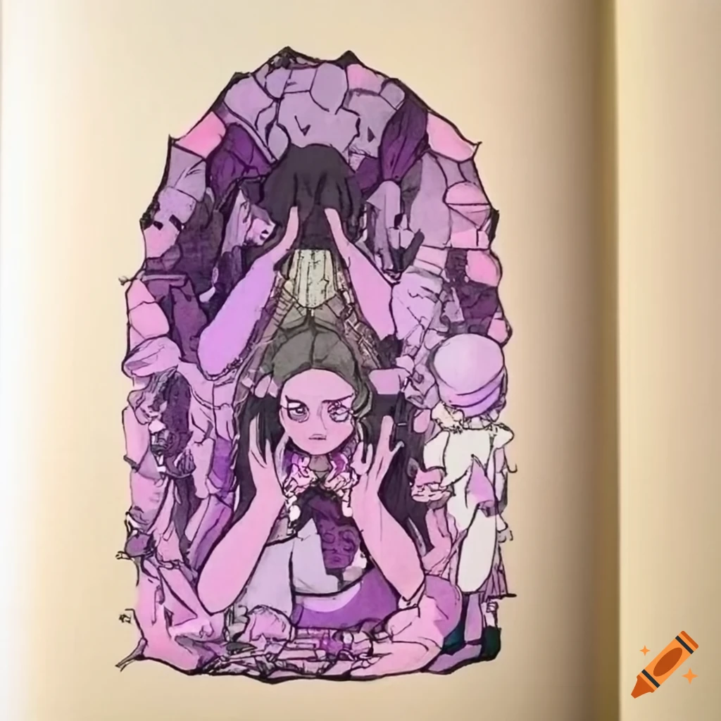 Illustration of amethyst princess of gemworld on Craiyon