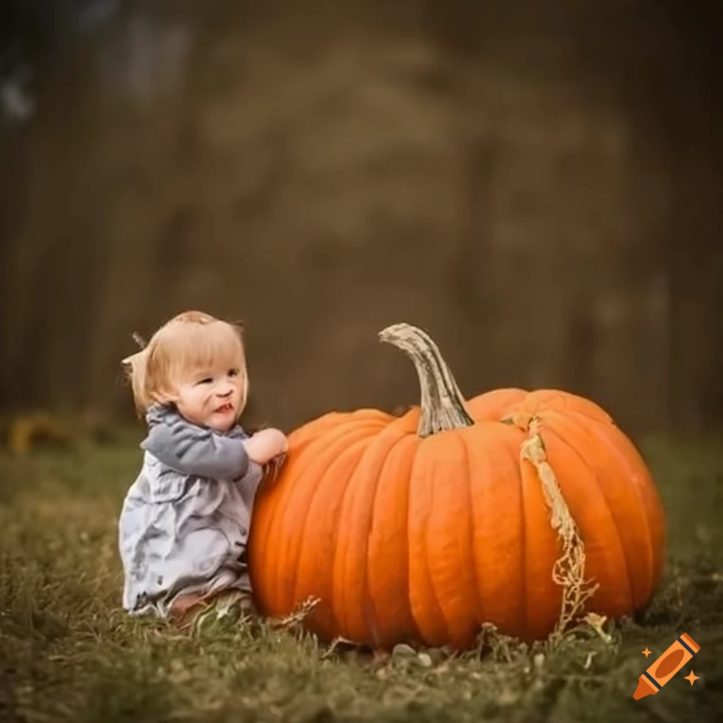 Pumpkin patch logo for family fun on Craiyon