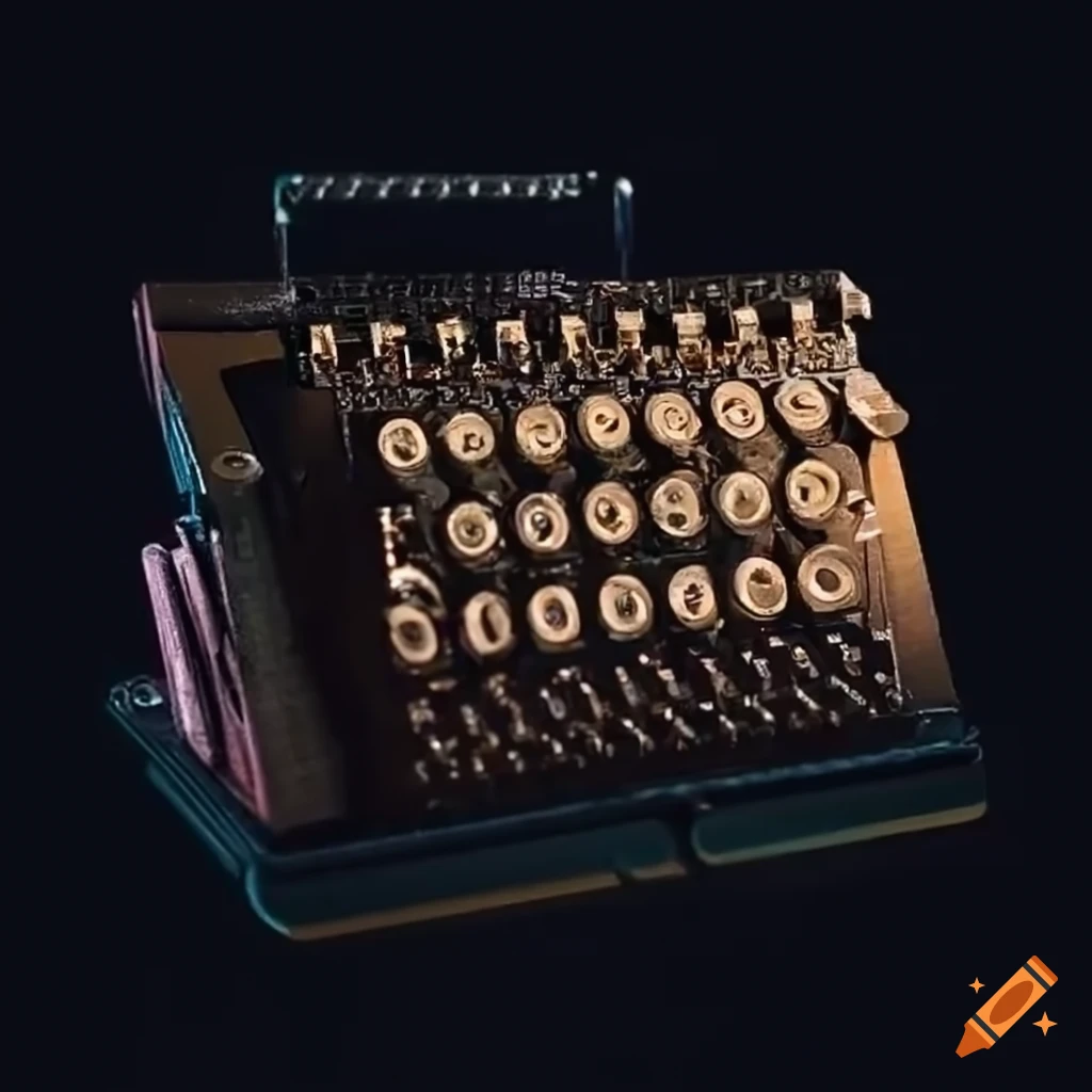 Enigma machine with settings 300 and 5 on Craiyon
