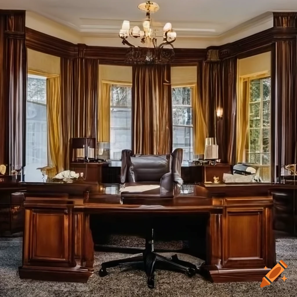 Luxurious and sophisticated executive office on Craiyon