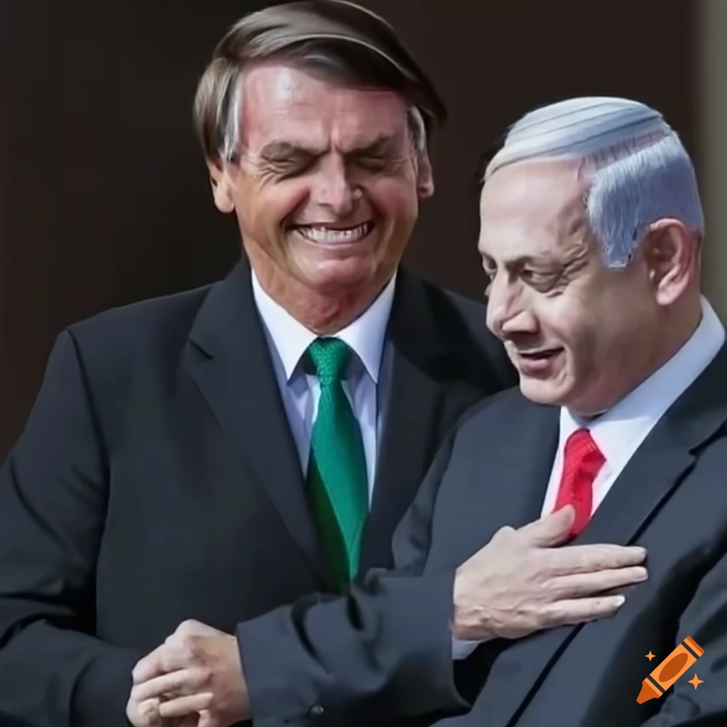 Historic handshake between khamenei and netanyahu on Craiyon