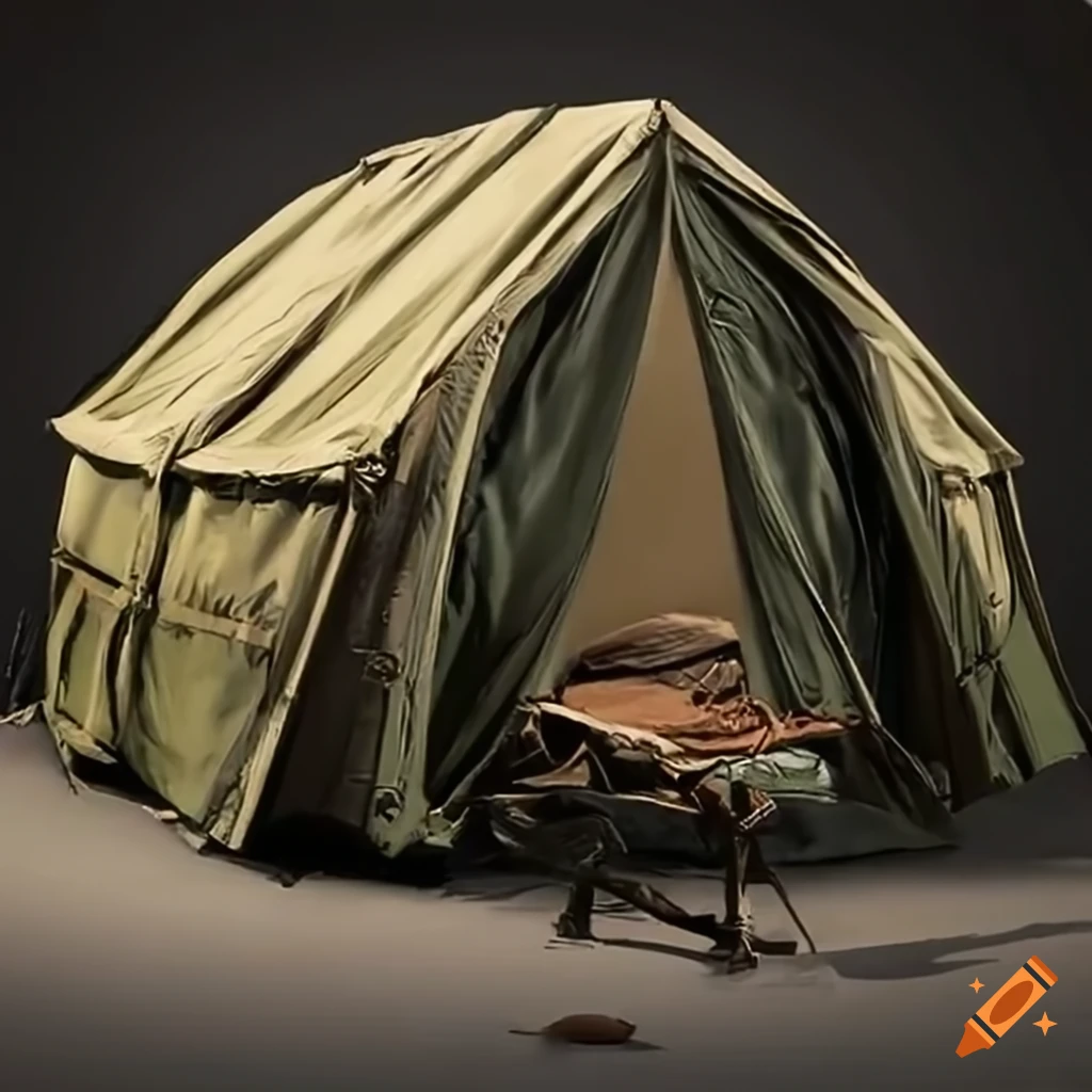Post-apocalyptic military field tent