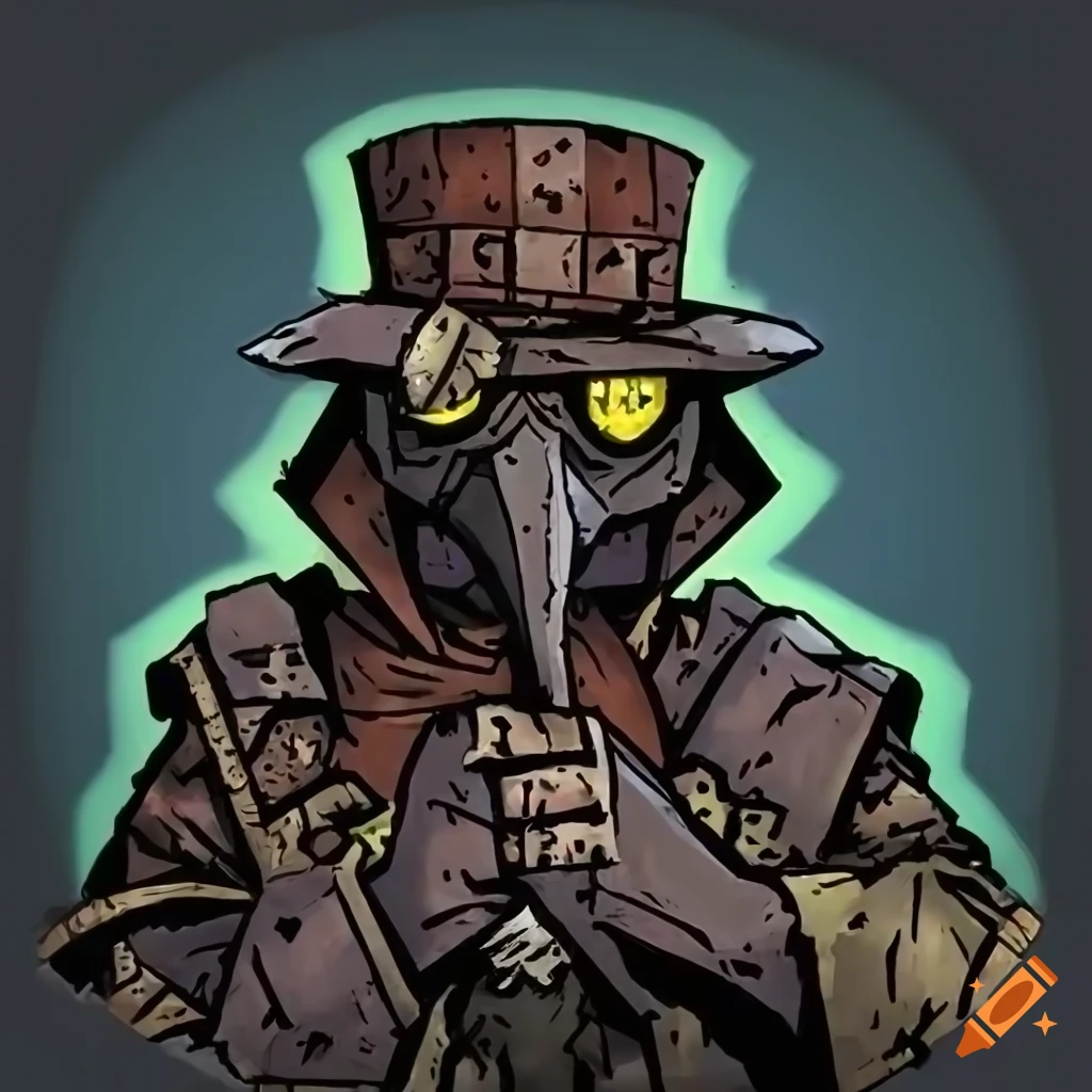 Plague doctor with sinister realistic proportions in darkest dungeon ...