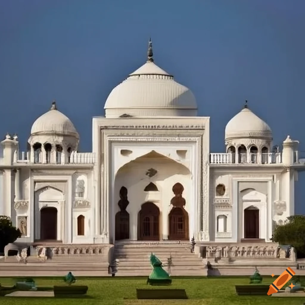 The white house in mediterranean architectural style mahal full front ...