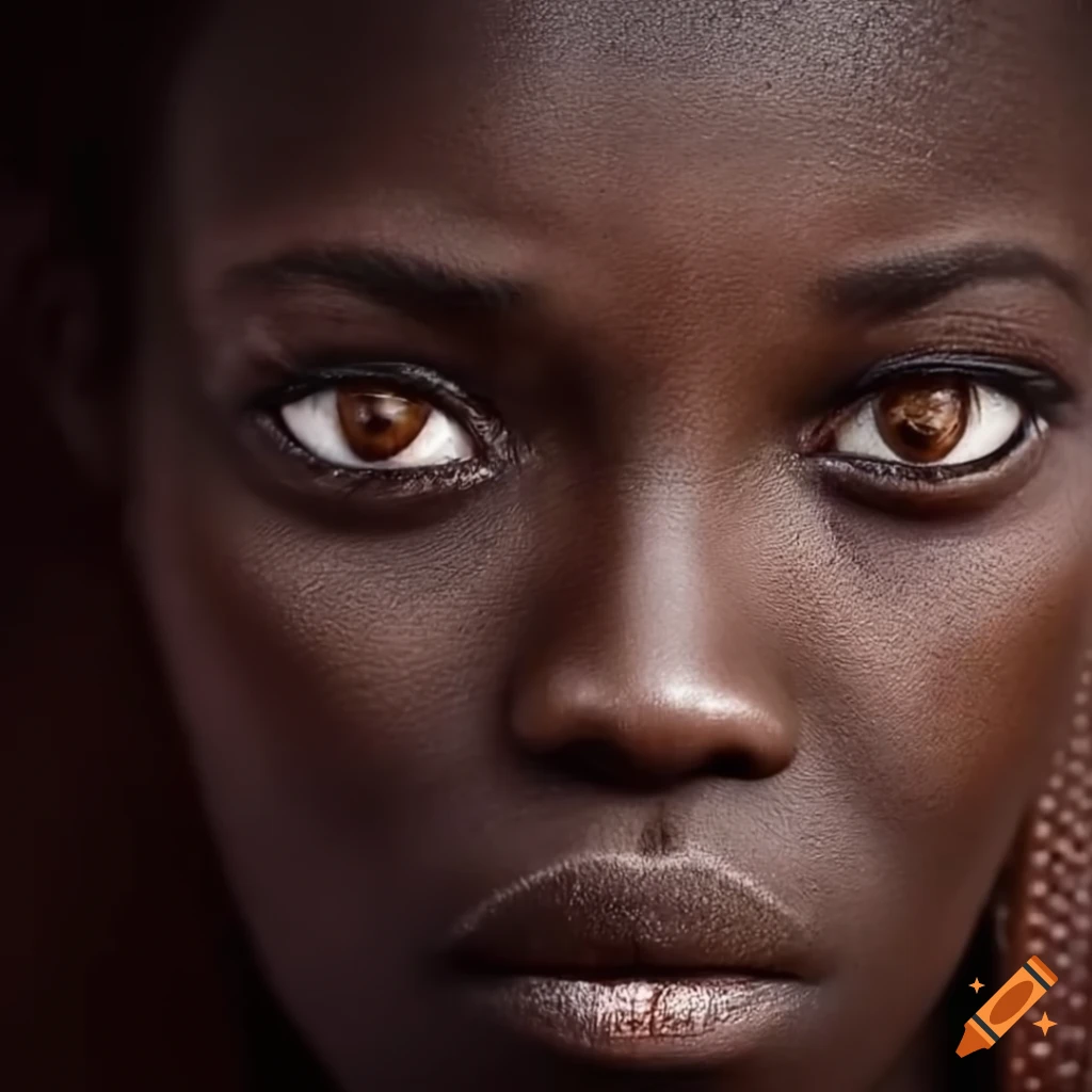 Closeup of a mesmerizing african woman's eye