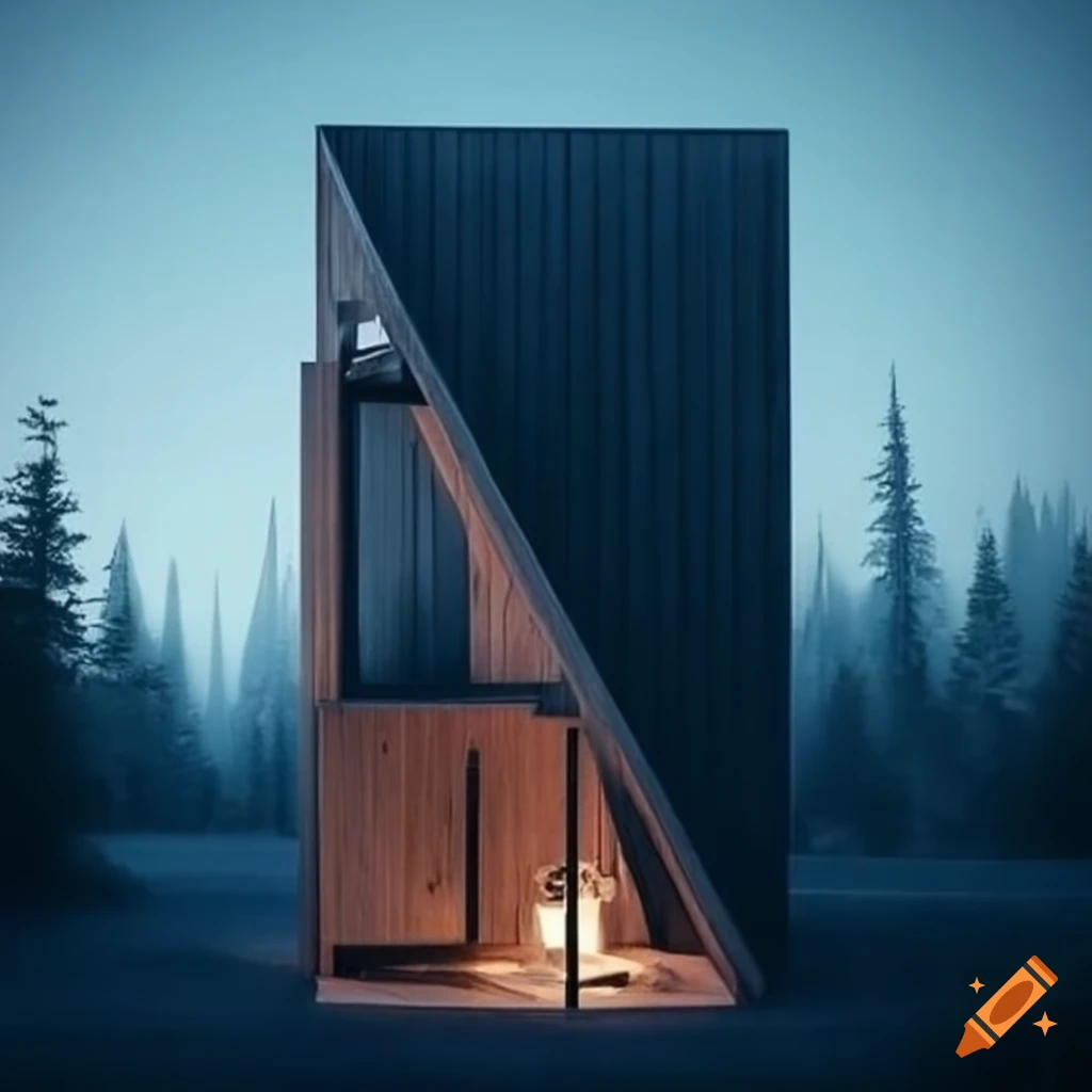 Nordic minimalism tower cabin architecture on Craiyon