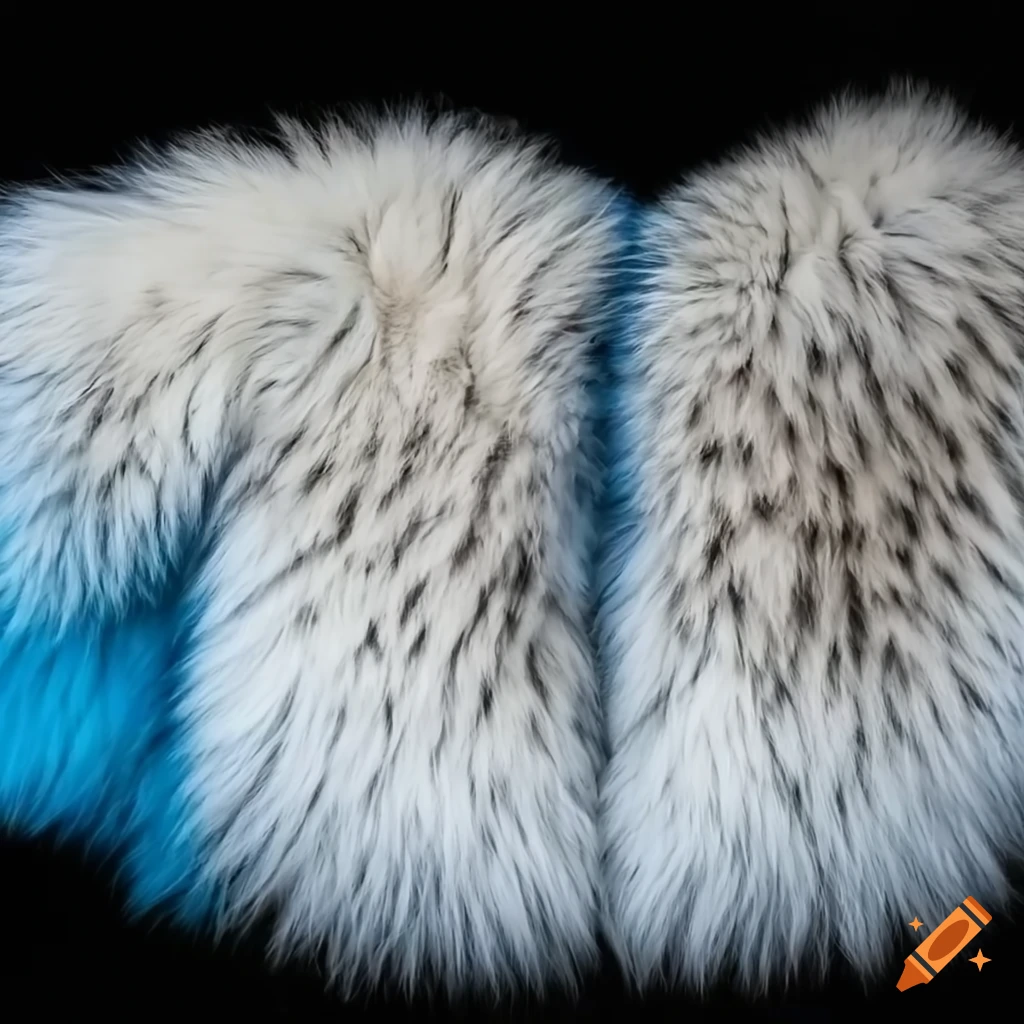 Fluffy leopard print fox fur on Craiyon