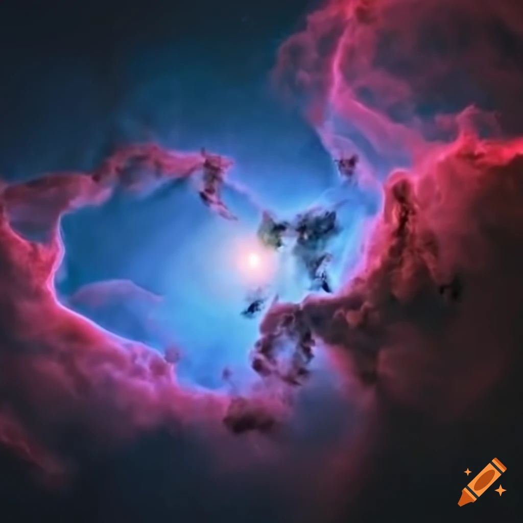 Nebula cloud in deep space on Craiyon