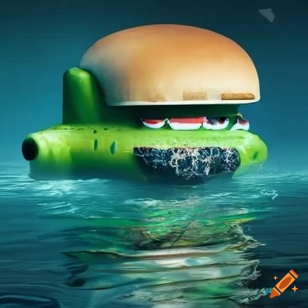 Creative subway restaurant with submarine sandwiches on Craiyon