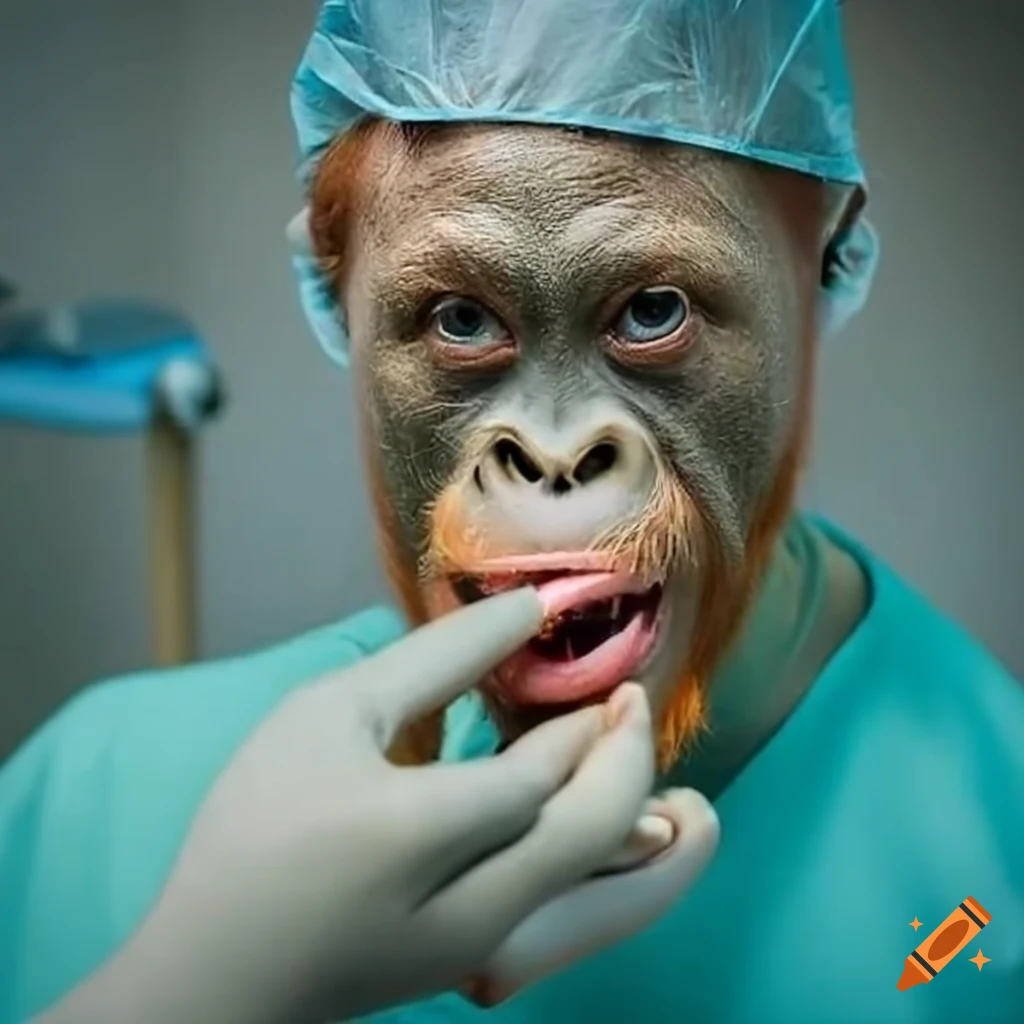 Satyr eating raw meat on Craiyon