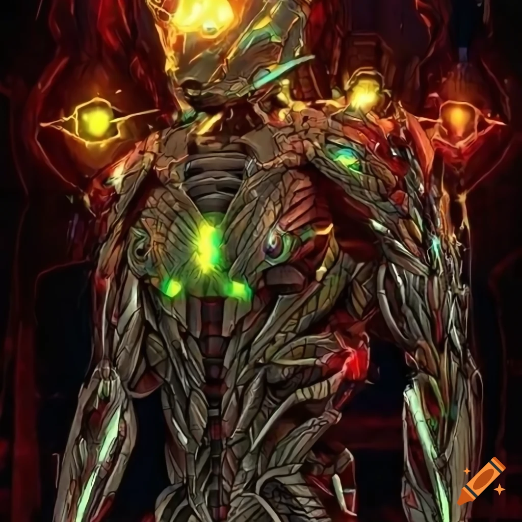 Artwork of crysis crynet nanosuit and ultron fusion on Craiyon