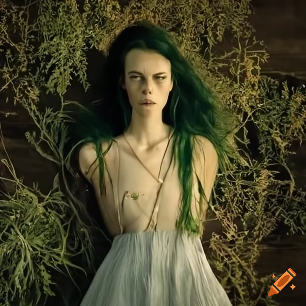 Eva green eating a carrot on Craiyon